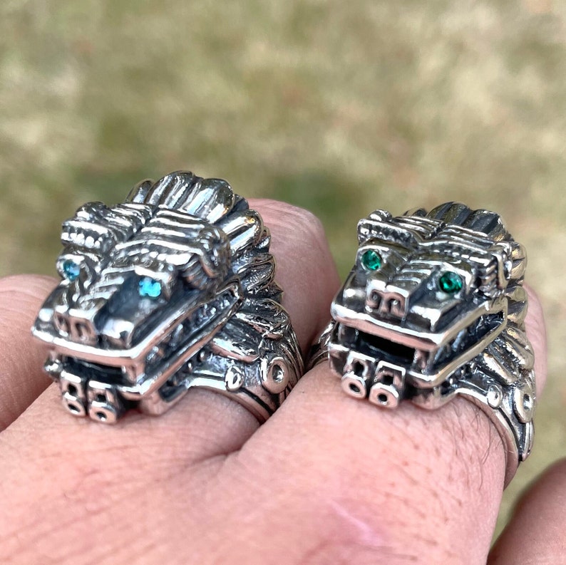 Quetzalcoatl Aztec - Kukulkan Mayan Ring Solid Silver 925 / Azteca ...