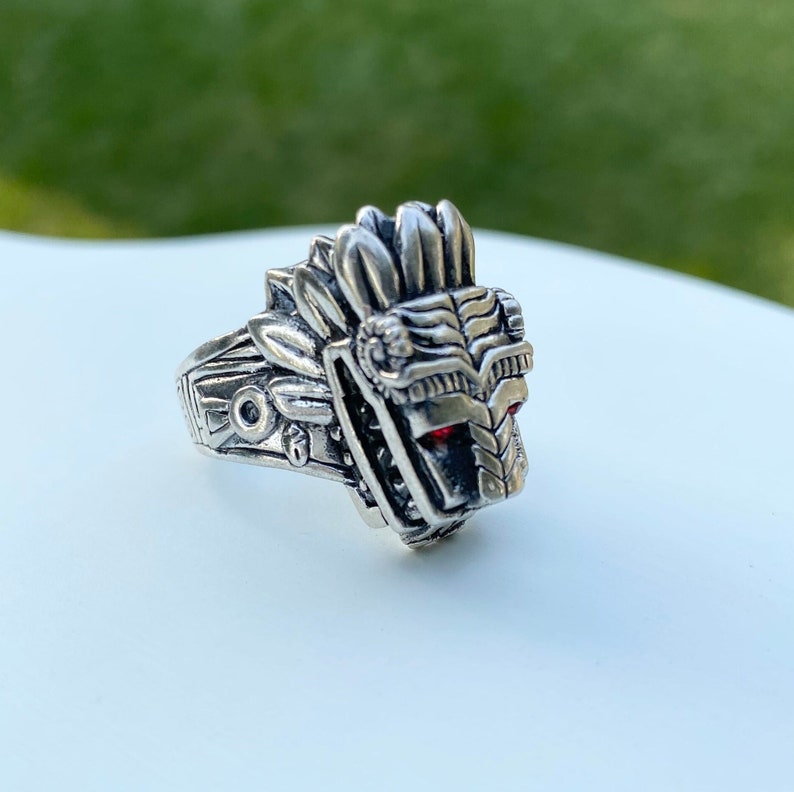 Quetzalcoatl Aztec - Kukulkan Mayan Ring Solid Silver 925 / Azteca ...