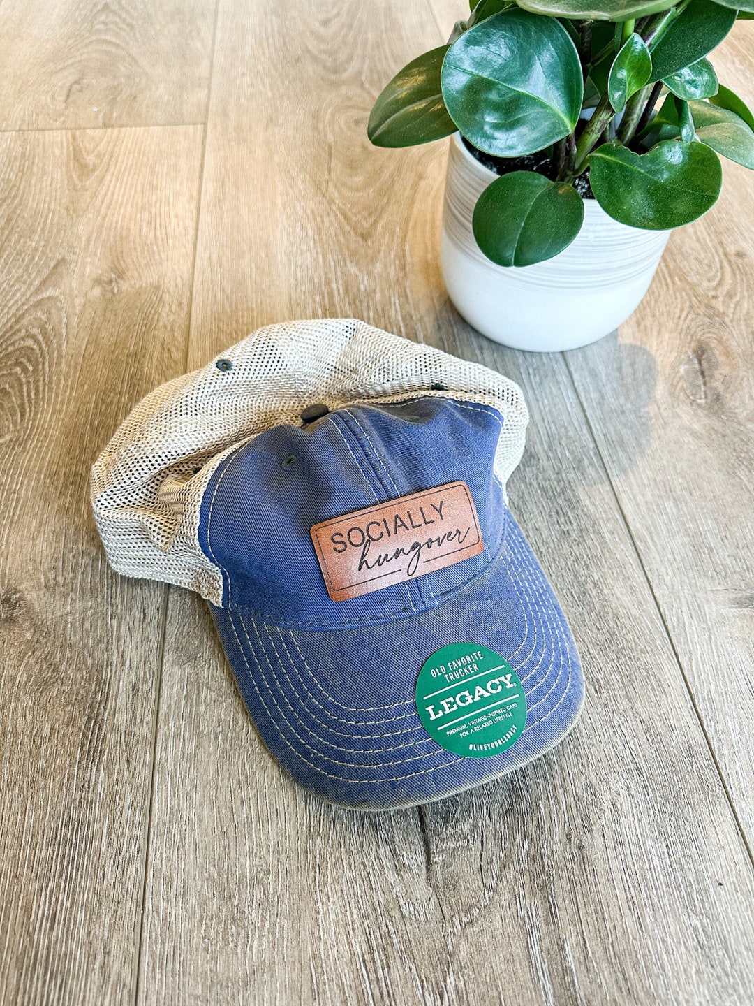 Introvert Leather Patch Hat Introvert Gift for Her Introvert Clothing ...