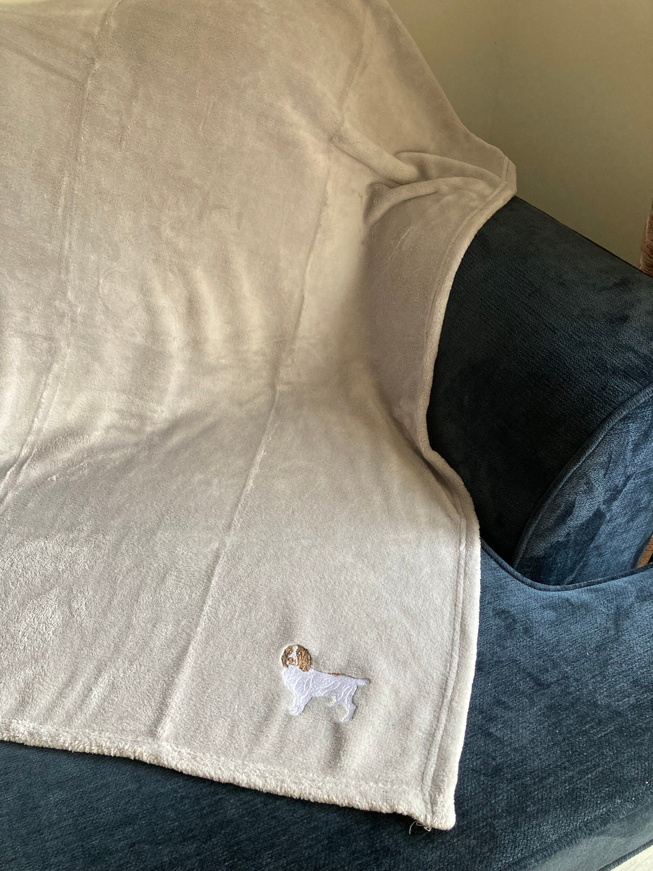 Dog Blanket, Dog Bedding, Springer Spaniel Blanket, Gift for Springer ...
