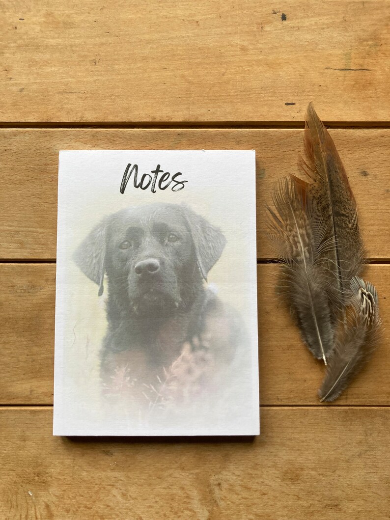 Black Labrador Notepad, Gundog Gifts, Dog Lovers Notepad, Labrador ...
