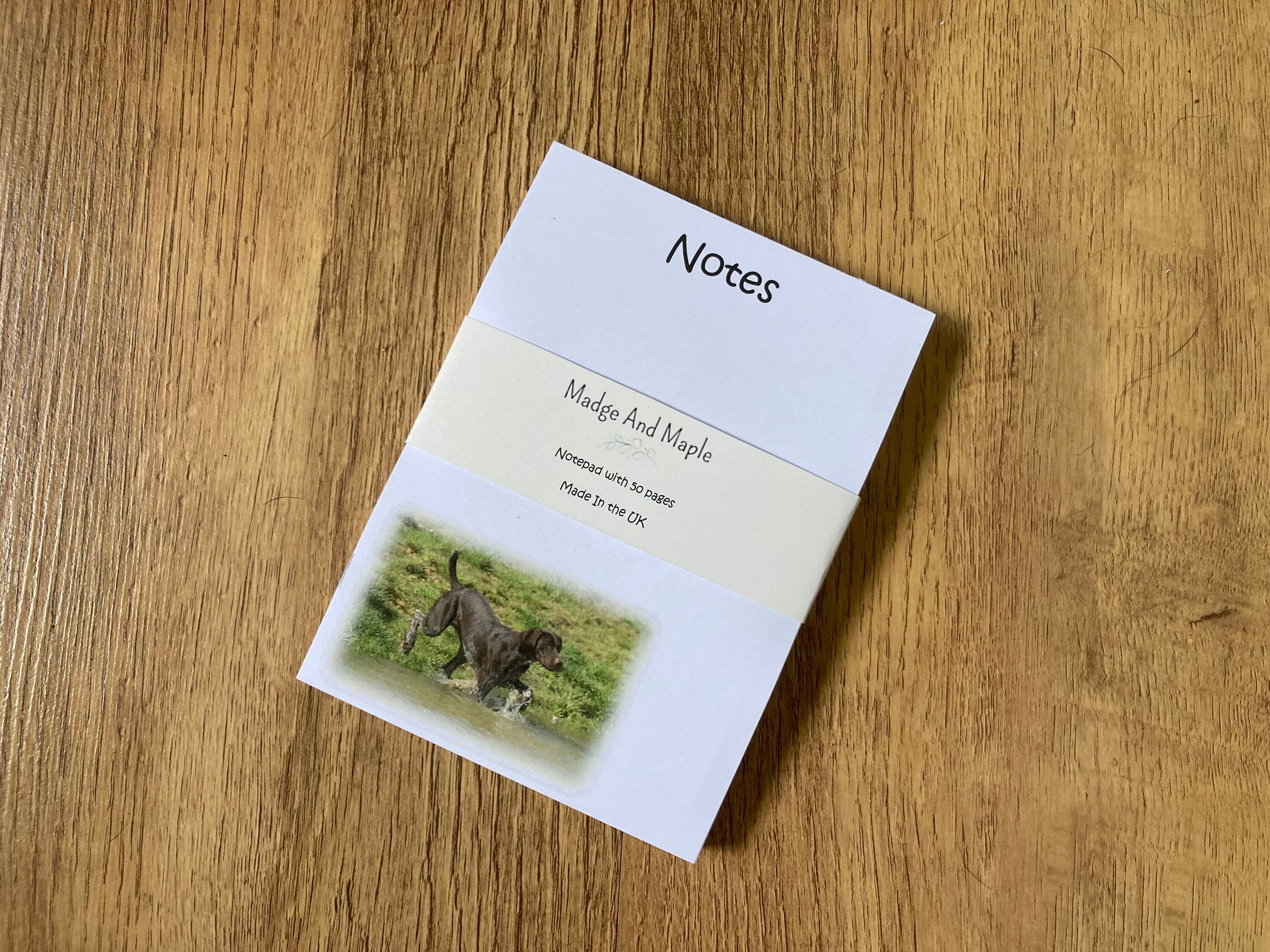 German Shorthaired Pointer Notepad, Gift for Dog Owners. GSP Notepad ...