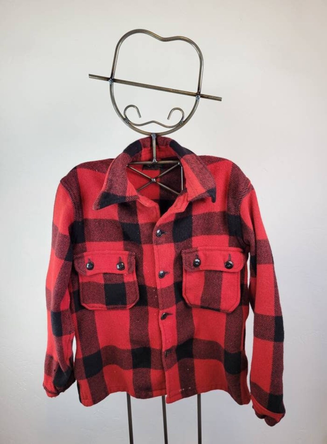 S-M 1950's Chippewa Flannel Plaid Women's Shirt. Highly Photogenic. - Etsy