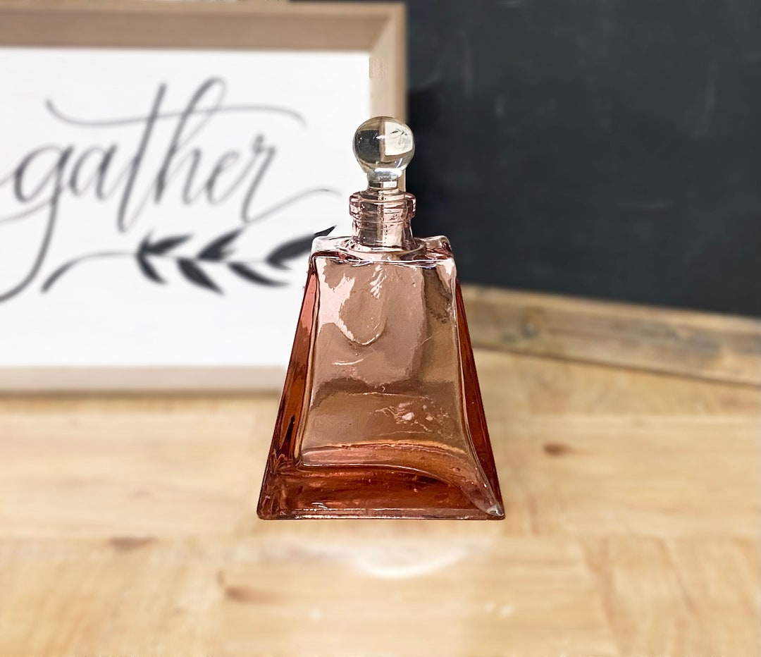 Vintage Mid Century Modern Decanter Pink - Etsy