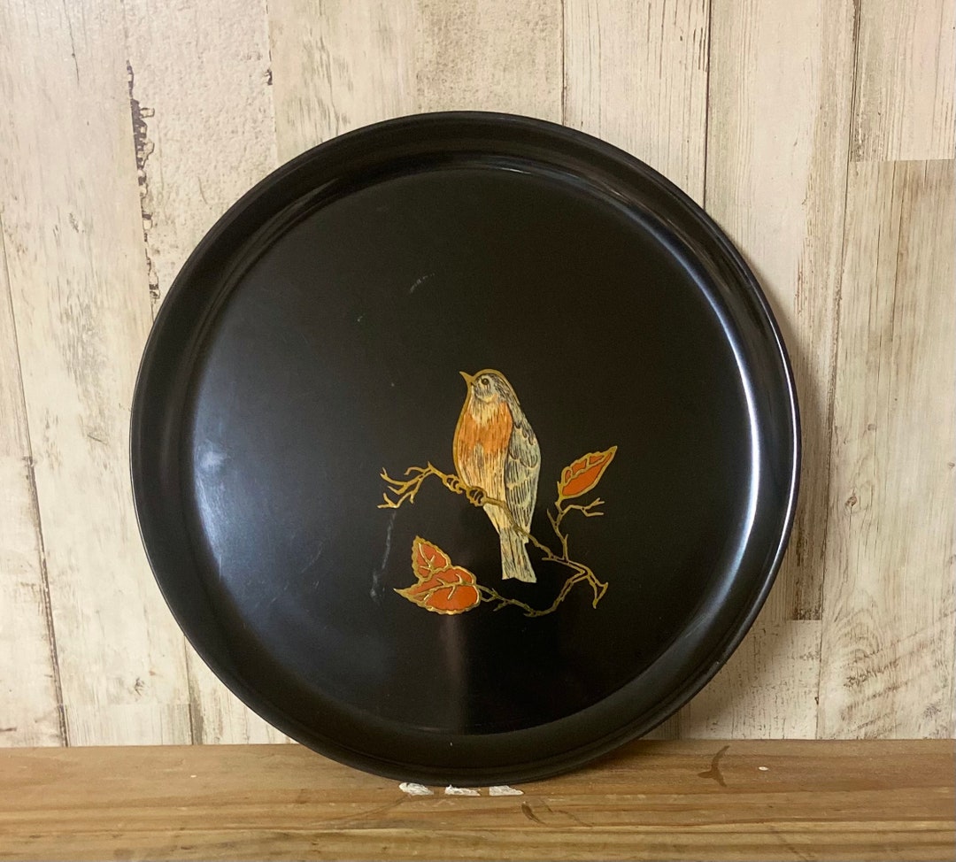 Vintage Hummingbird Couroc of Monterey Plate - Etsy