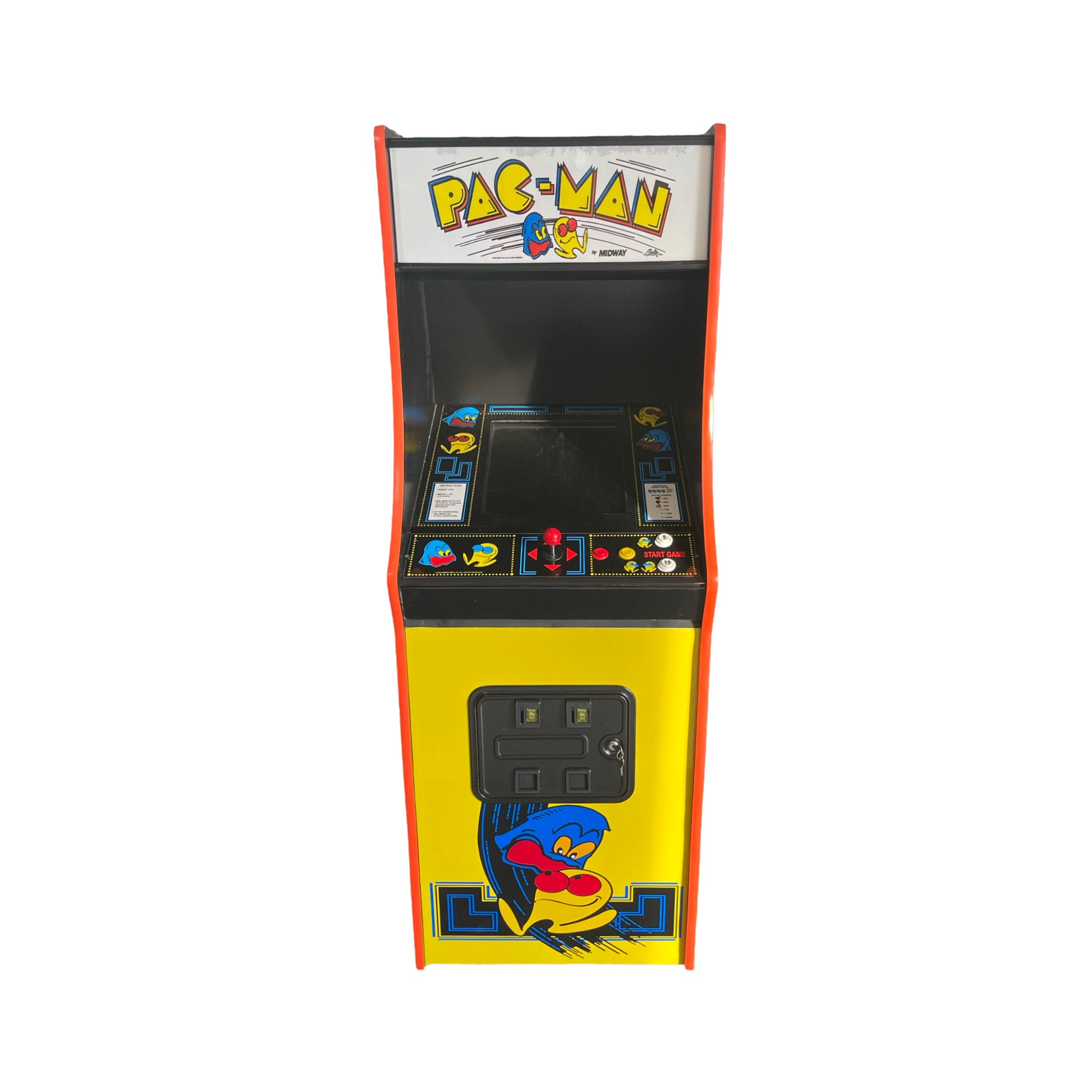 Pac-man Full Size Arcade Machine Upgraded With 60 Games - Etsy