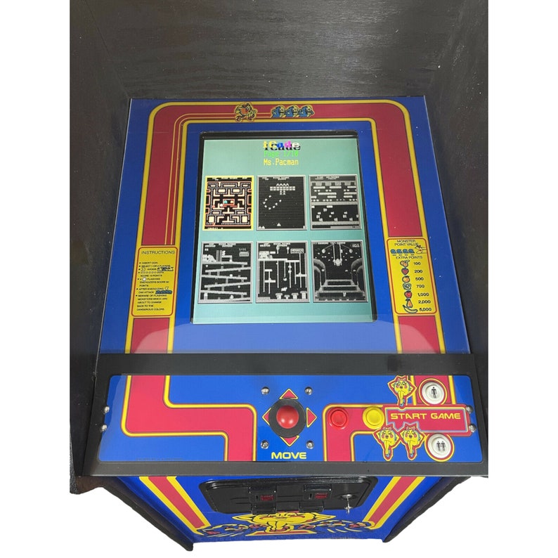 Ms. Pac-man Full Size Arcade Machine Upgraded With 60 Games - Etsy