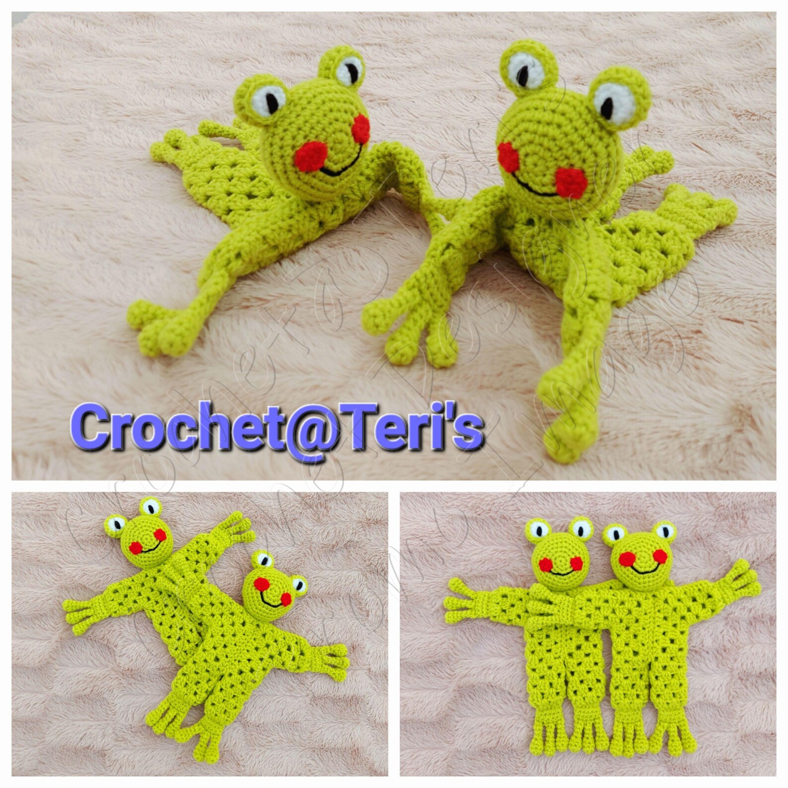 Happy Frog Granny Hexagon Lovey PATTERN ONLY - Etsy
