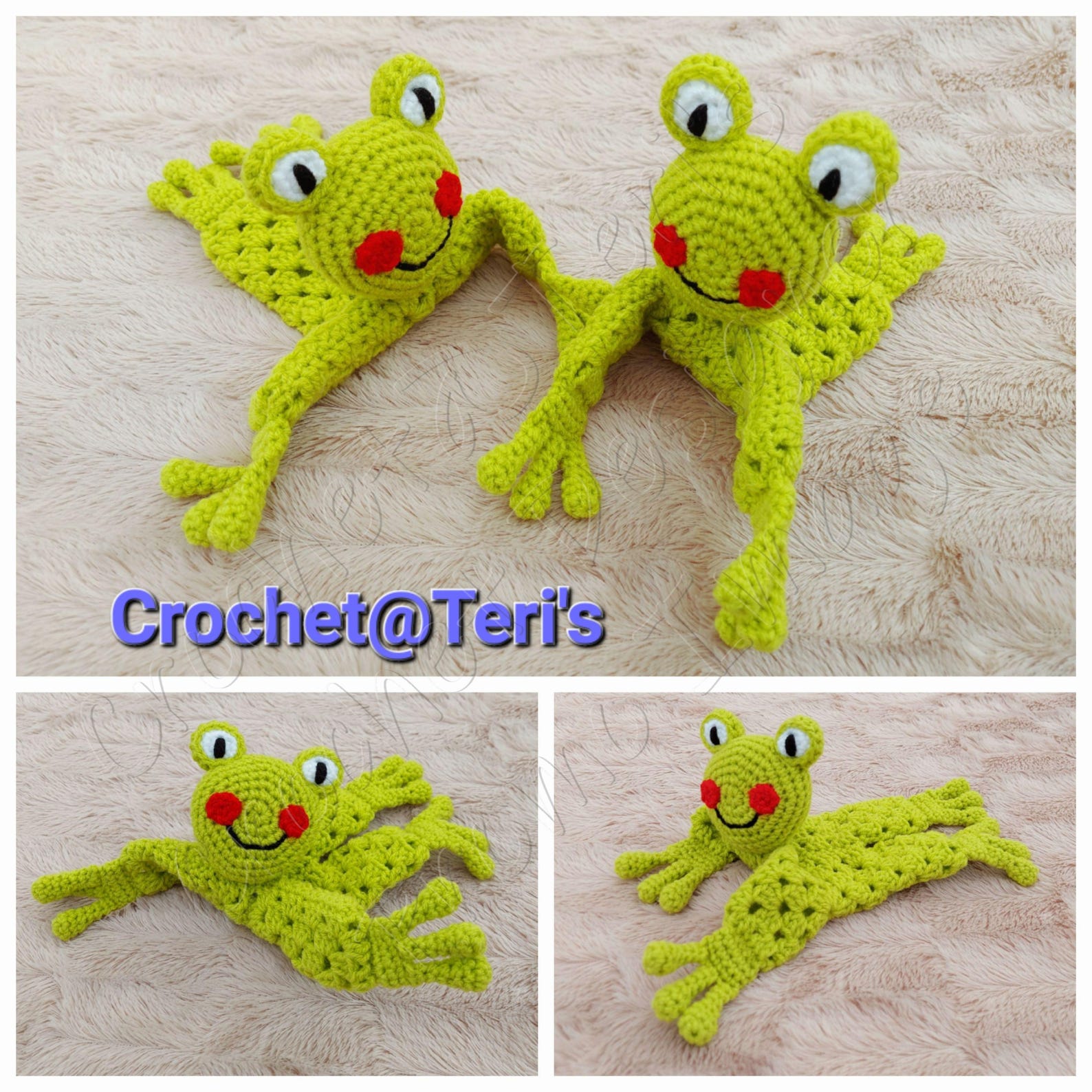 Happy Frog Granny Hexagon Lovey PATTERN ONLY - Etsy