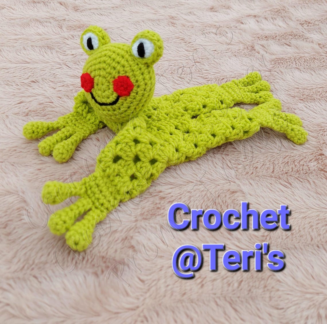 Happy Frog Granny Hexagon Lovey PATTERN ONLY - Etsy