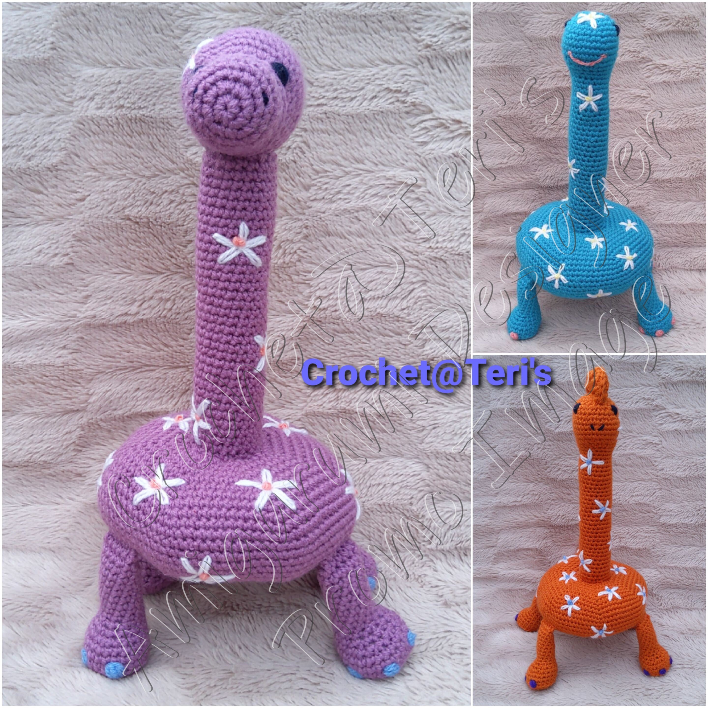 Rainbow Dinosaur Stacker PATTERN ONLY - Etsy