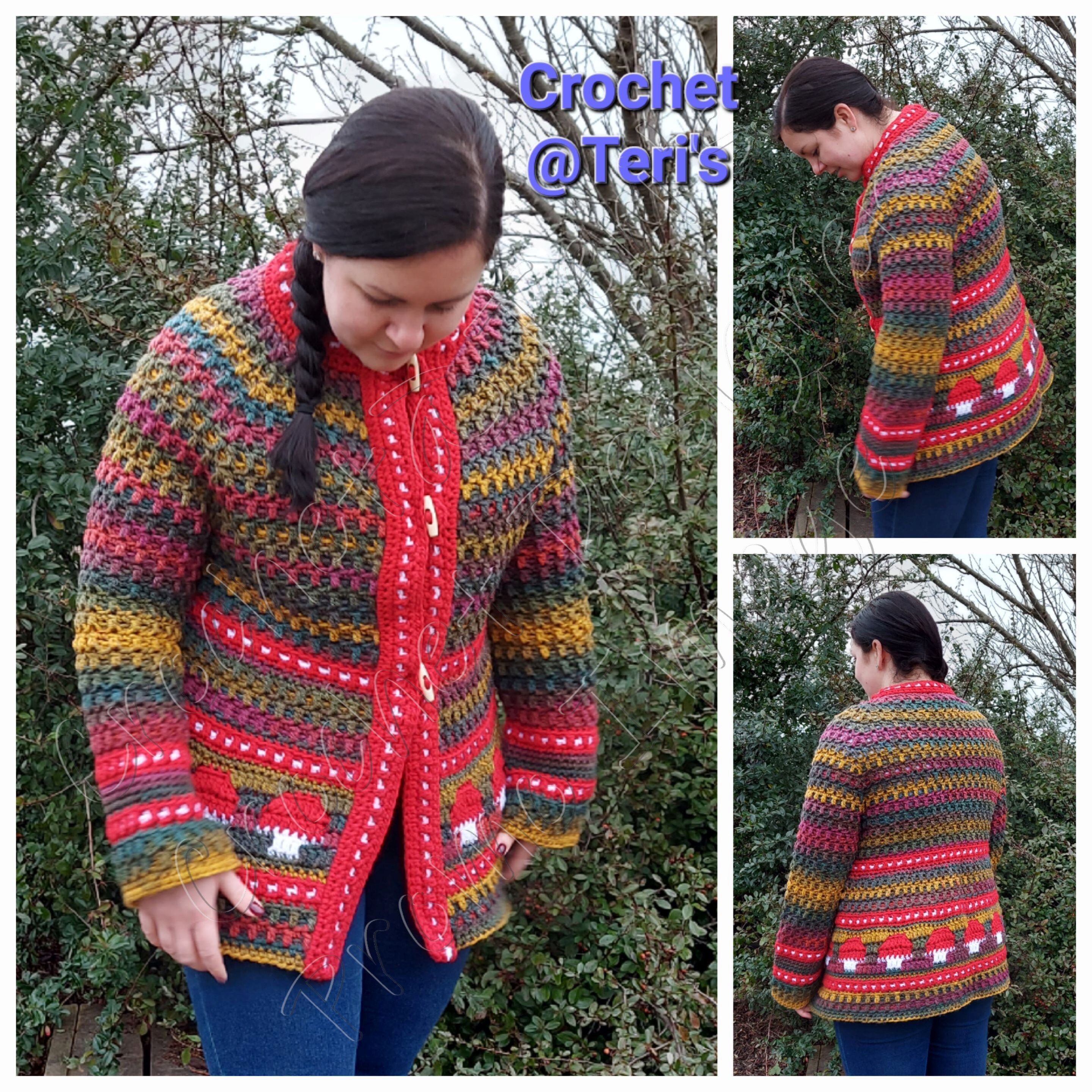 Mushroom Pixie Mosaic Coat (adult) PATTERN ONLY - Etsy