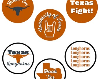 University of Texas Button - Etsy