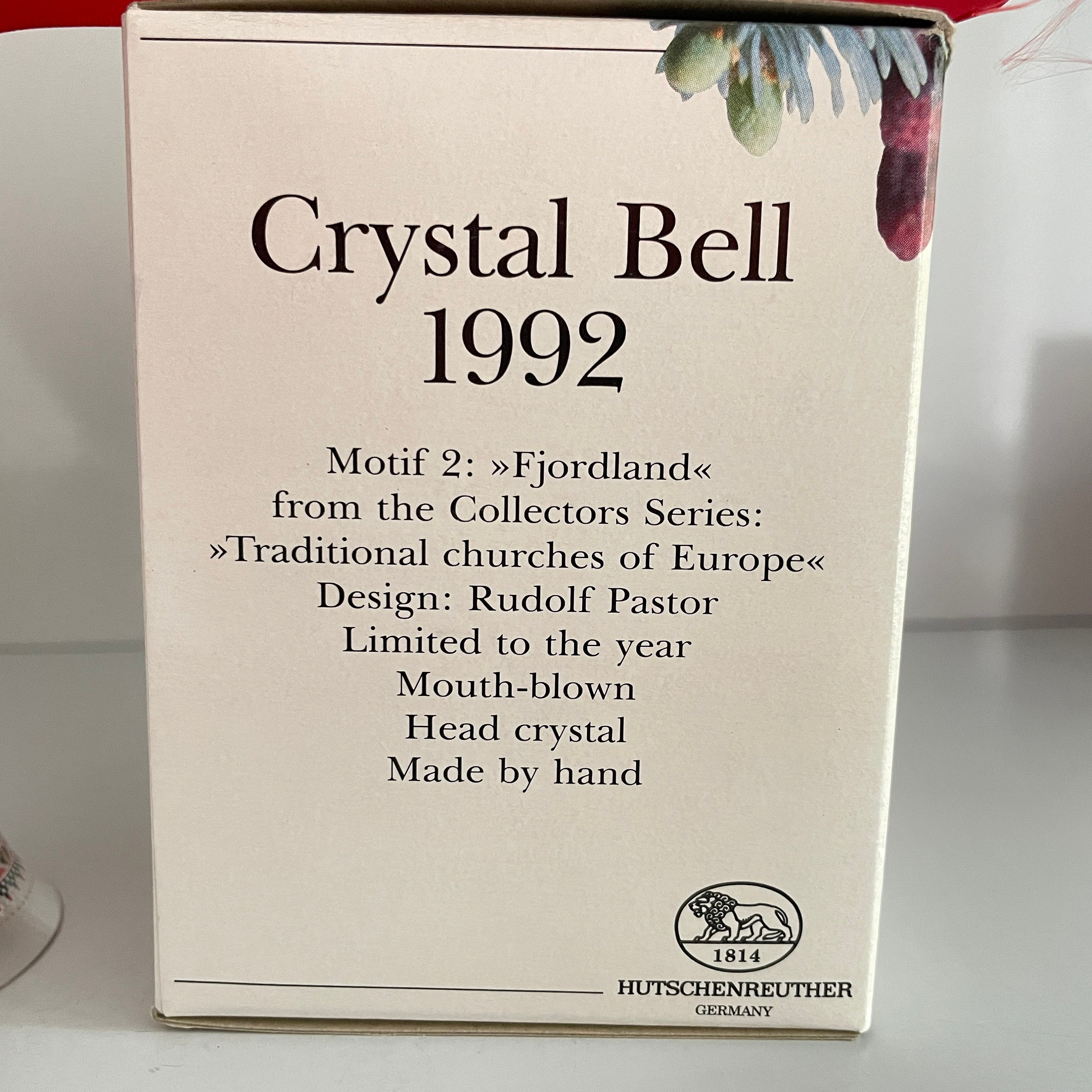 Rudolf Pastor HUTSCHENREUTHER Fjordland 1992 Motif 2 CRYSTAL BELL ...