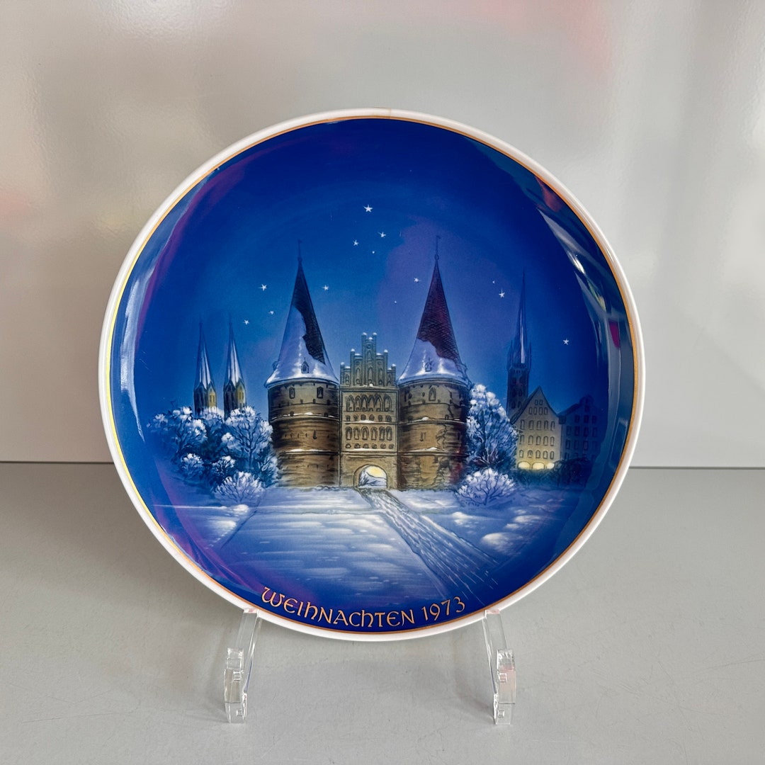 Georg Küspert for Rosenthal Christmas Plate, 21.5 Cm, Hand-painted ...
