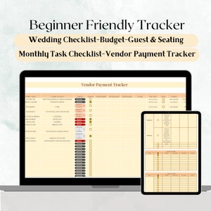 Wedding Checklist, Wedding Tracker, Wedding Timeline Tracker, Guestlist ...