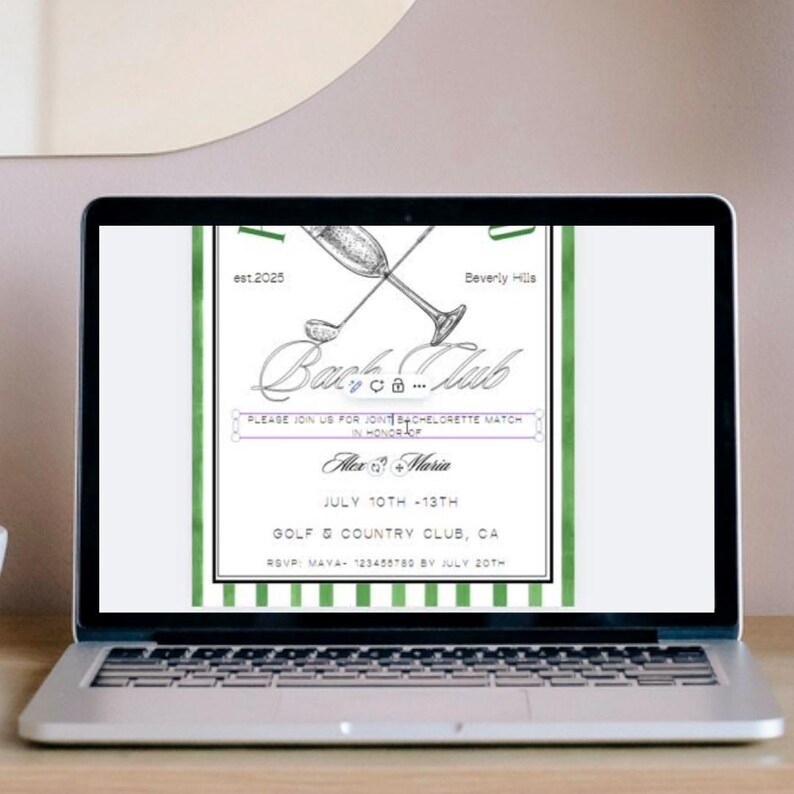 Editable Golf Theme Bridal Shower Putt Invitation Golf Welcome Sign ...