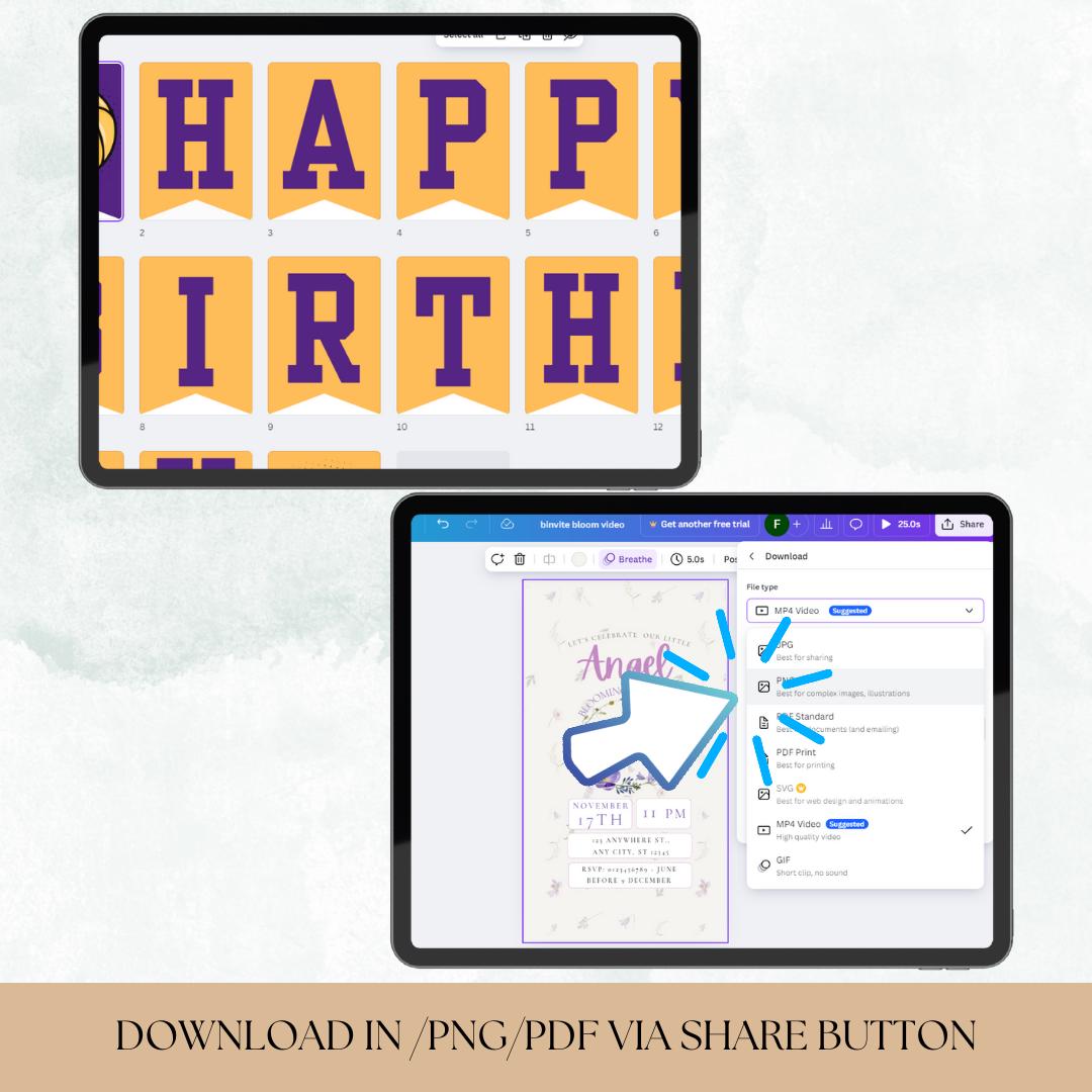 Editable Birthday Banner Cut-out Basketball Lakers Theme Yellow Purple ...