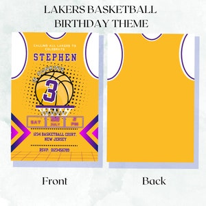 Editable Basketball Birthday Invitation for Basketball Player Party ...
