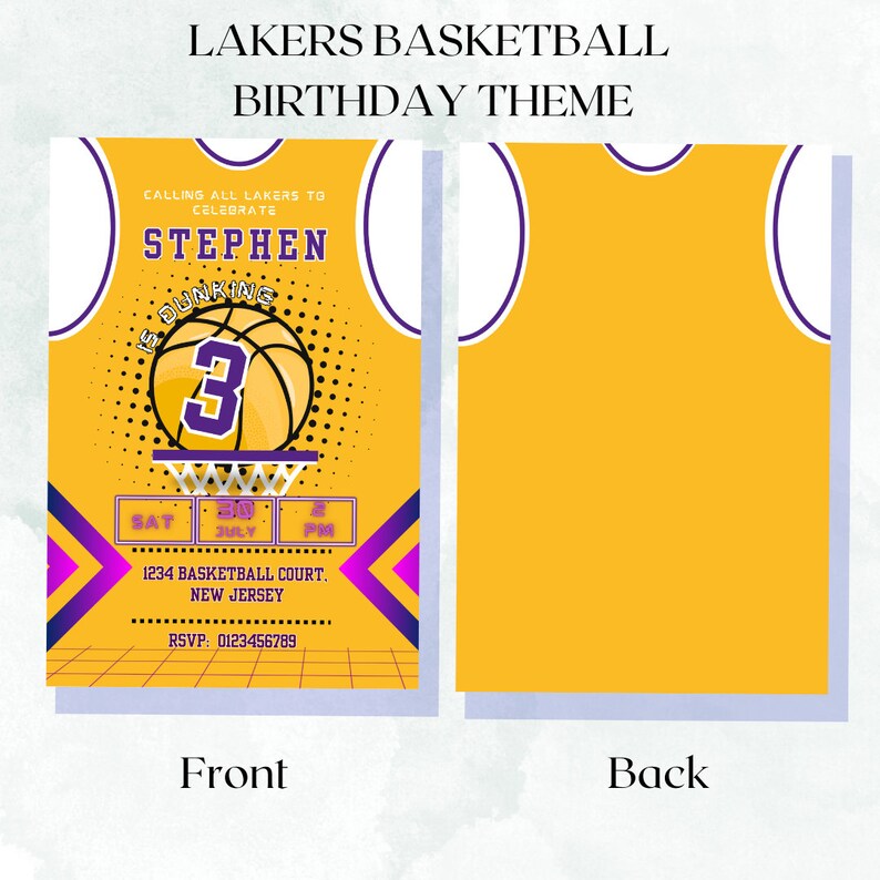 Editable Basketball Birthday Invitation for Basketball Player Party ...