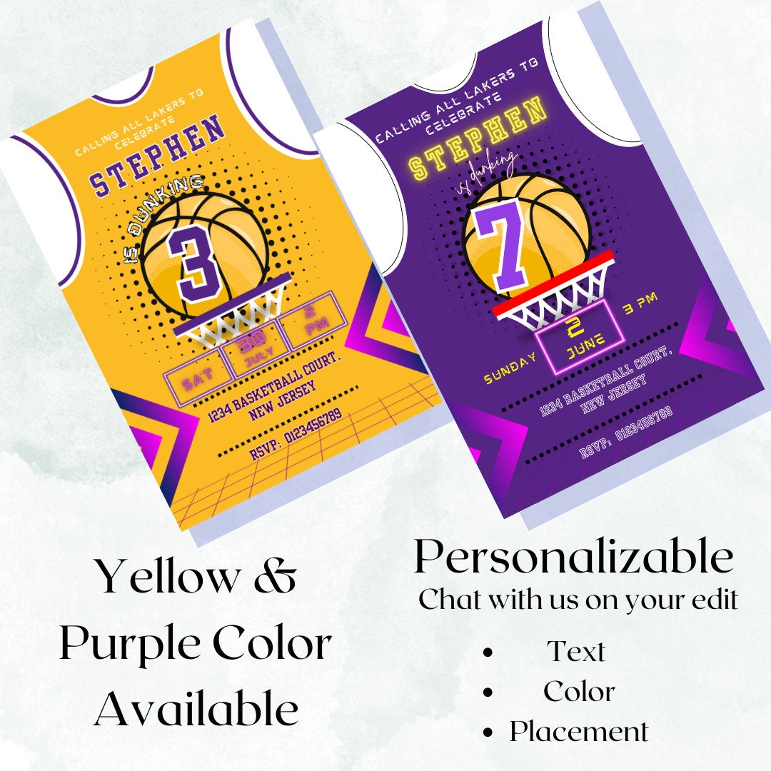 Editable Basketball Birthday Invitation for Basketball Player Party ...