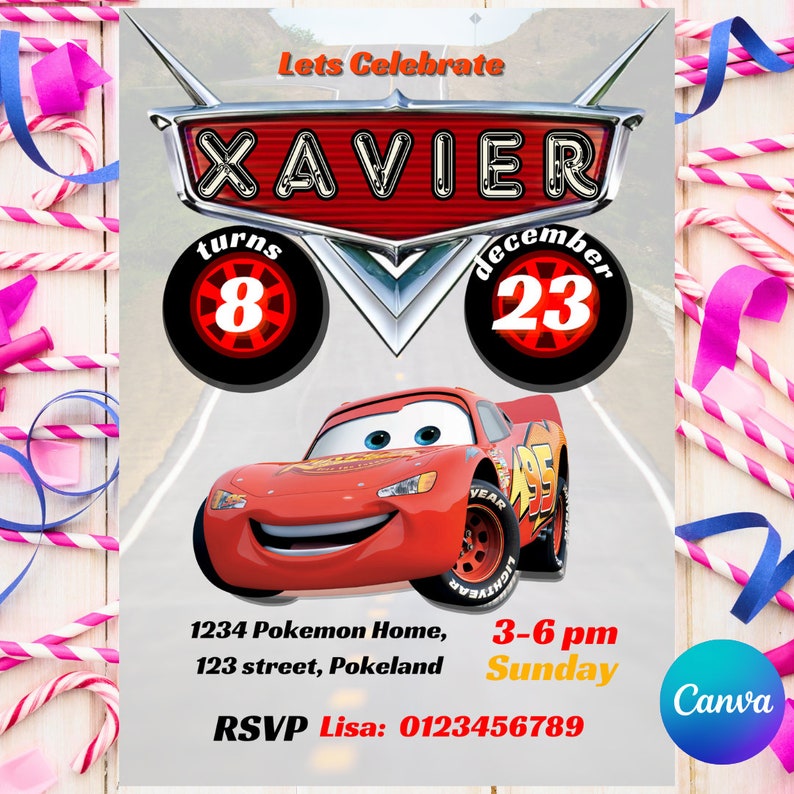 Editable Animated Invitation for Boy Birthday Party, Animation ...