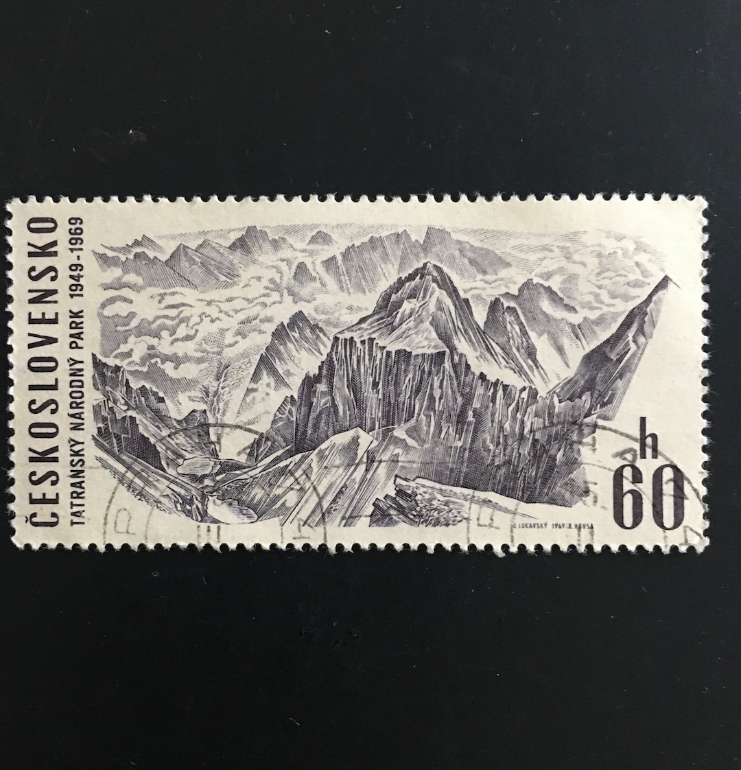 1969 Czechoslovakia Mountains Postage Stamp: Tatransky National Park ...