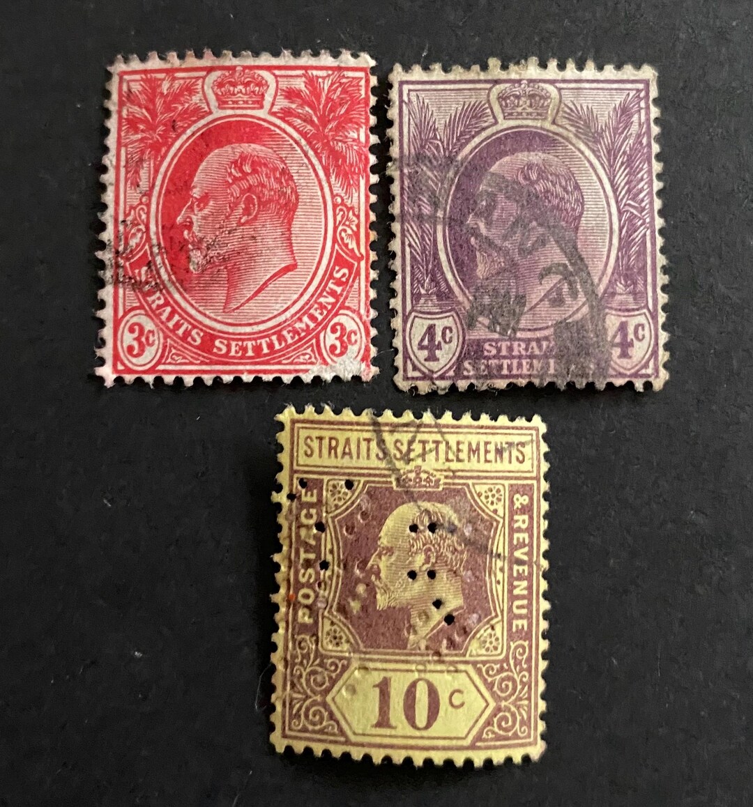 King Edward VII Postage Stamps Over 100 Years Old Vintage Stamps ...