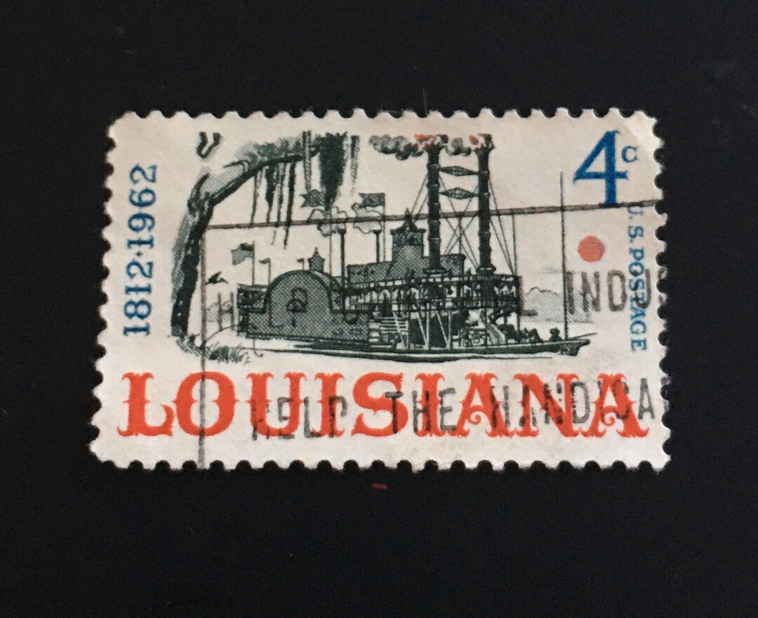 1962 Louisiana Statehood Vintage Postage Stamp USA Postage Stamp ...