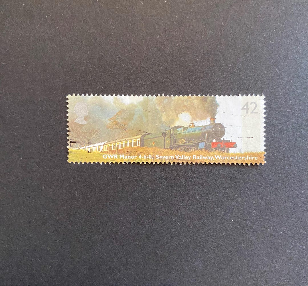 Steam Locomotive Great Central Railway Vintage Postage Stamp Queen ...