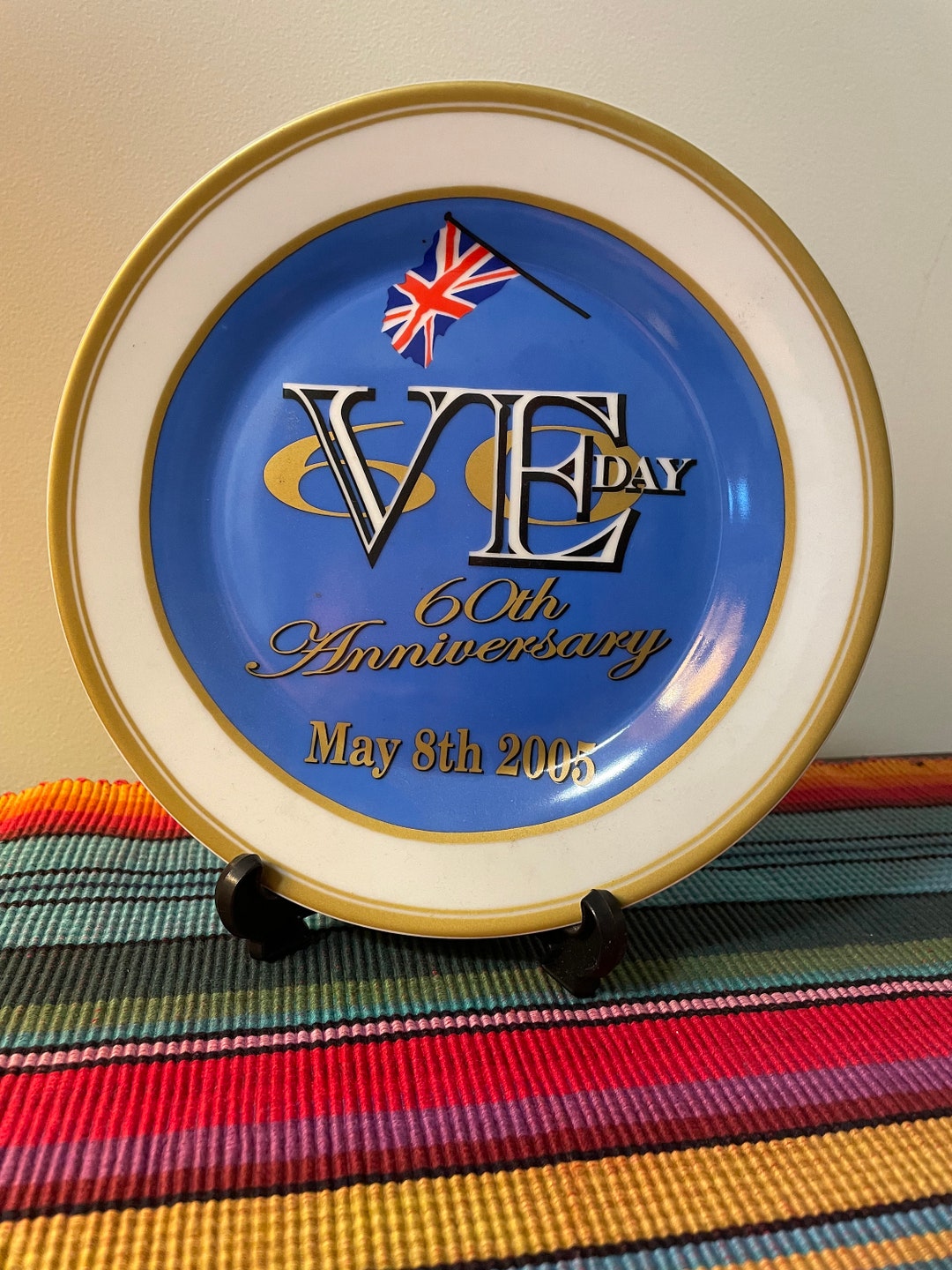 Vintage VE Day Commemorative Plate - Etsy
