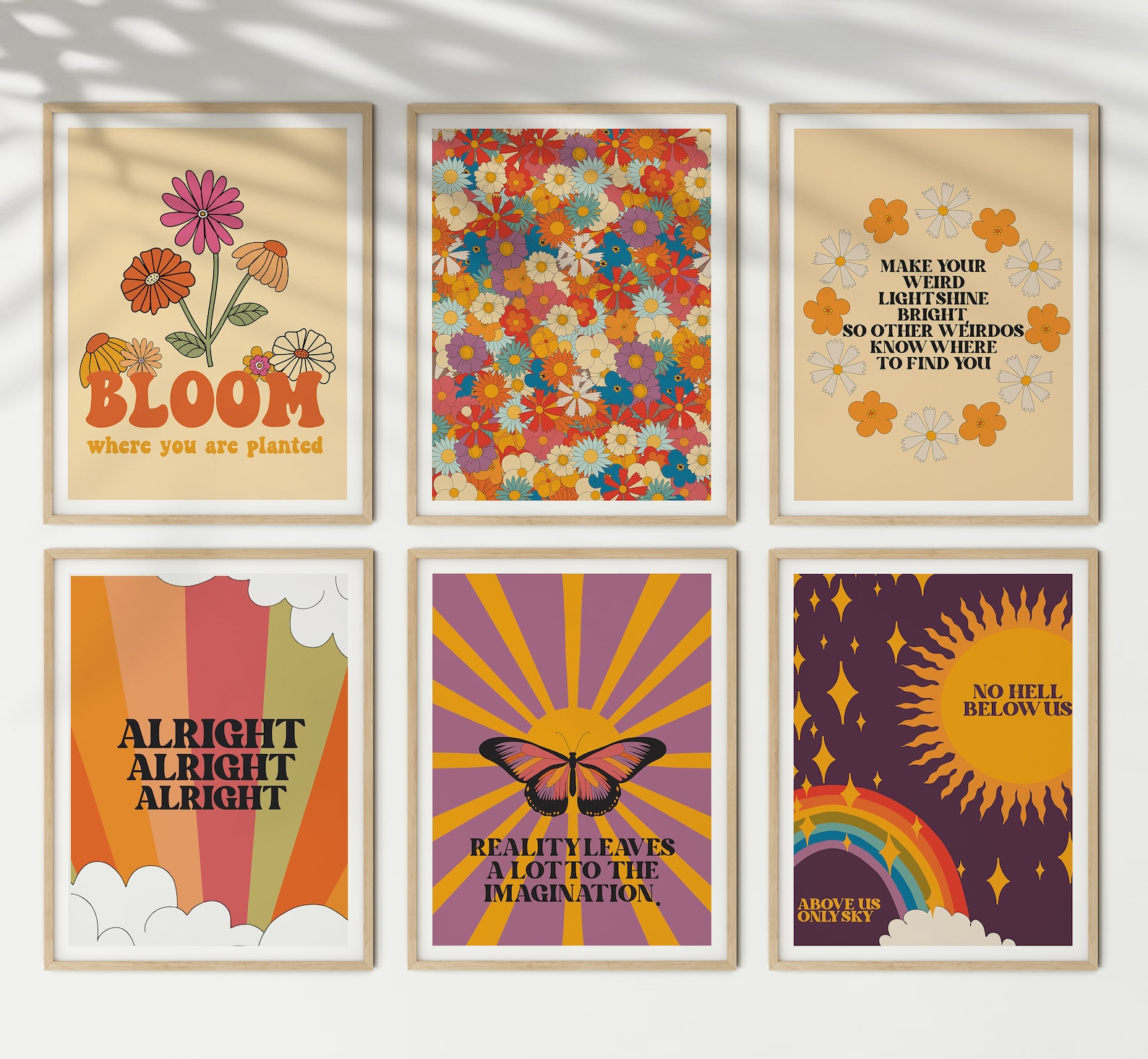 70s Decor, 70s Wall Art, Boho Art Prints, Retro Home Decor, 70's Decor ...
