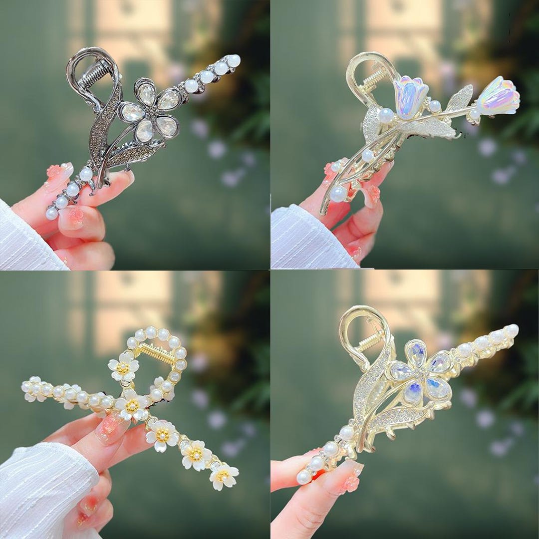 Handmade Special Unique Flower Hair Clips,flower Hair Claw Clip,new ...