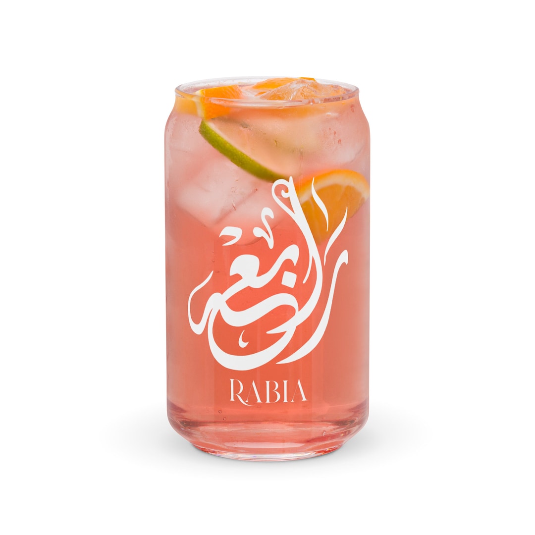 Custom Can-shaped Glass With Arabic Calligraphy - Etsy