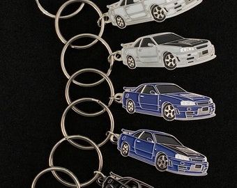 Nissan Skyline GT-R R34 Keychain, Diecast Car Keychain - Etsy