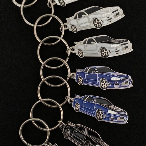 Nissan Skyline R34 GTR Keychain - Etsy