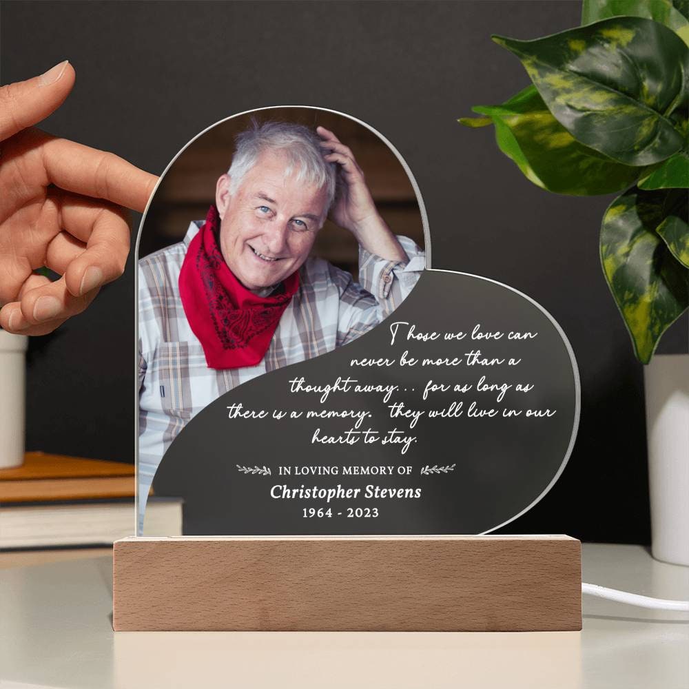 Memorial Plaque Memorial Photo Plaque Sympathy Gift Loss of - Etsy