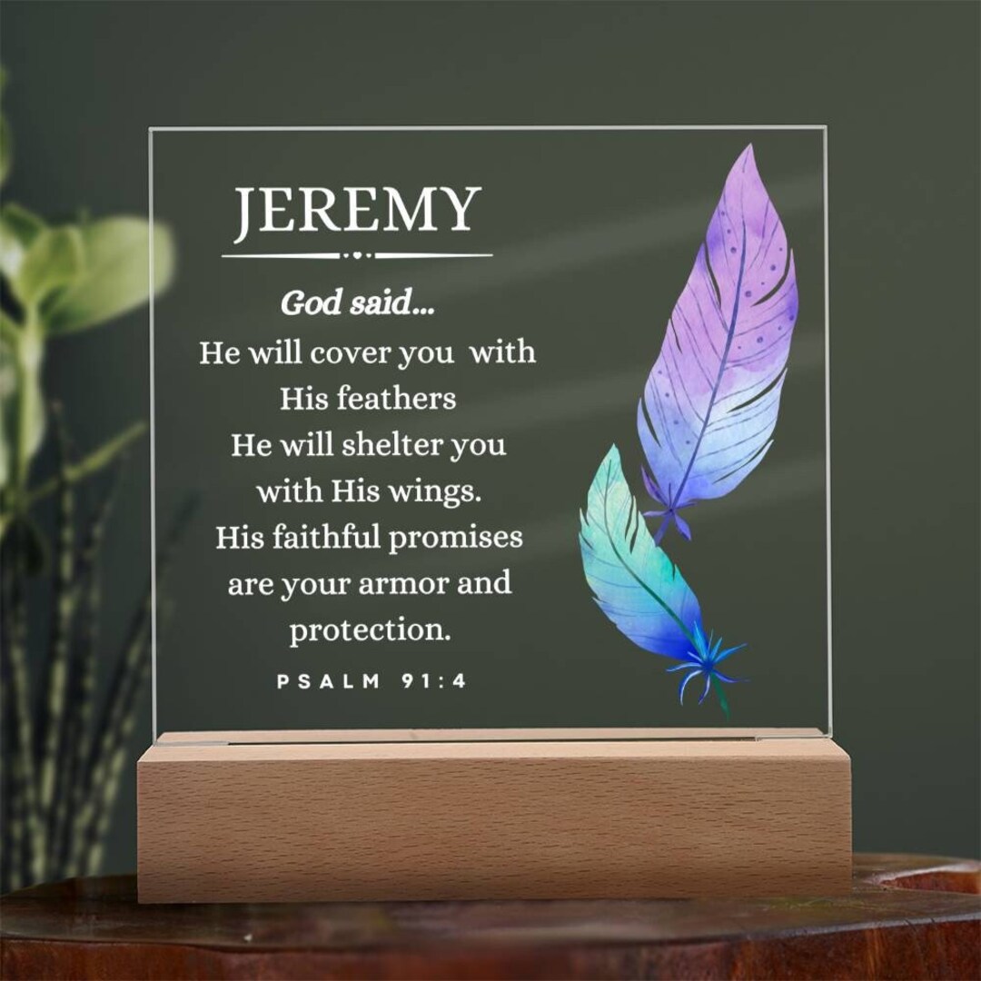 Bible Verse Acrylic Plaque, Confirmation Gift for Boys Teens, Christian ...