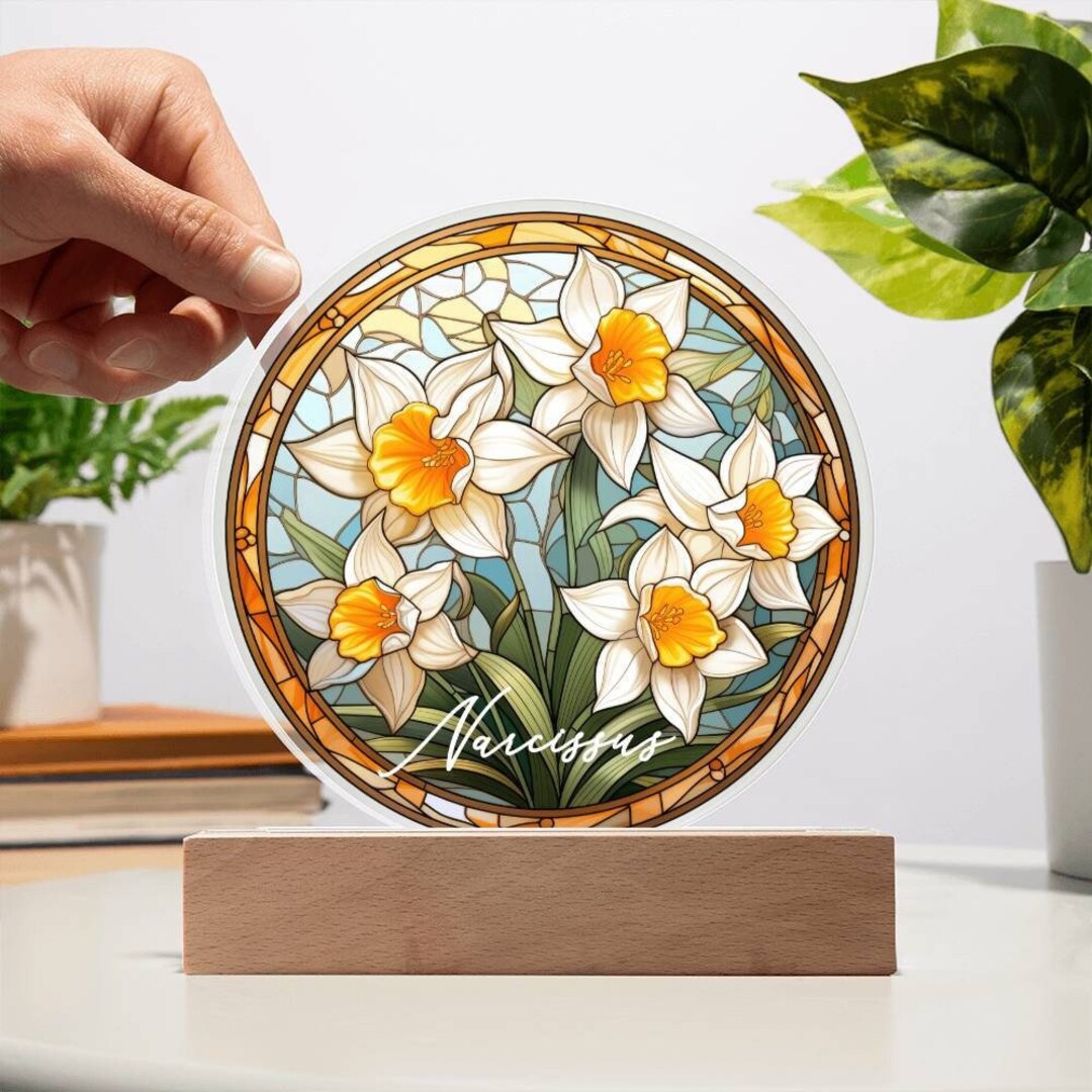 Birth Flower Gift for Her Birthflower Gift Birth Flower Plaque Birth ...