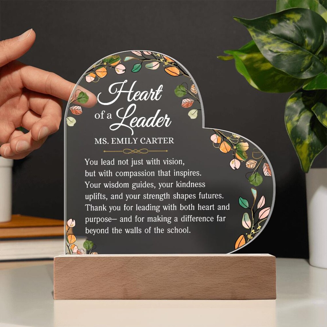 School Leader Gifts Teacher Thank You Gift for School Principal Best ...