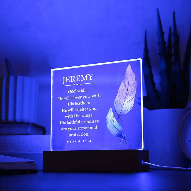 Bible Verse Acrylic Plaque, Confirmation Gift for Boys Teens, Christian ...