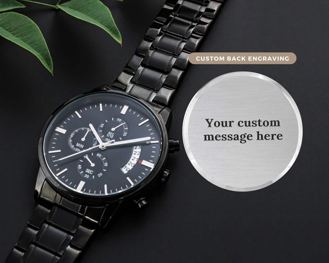 Personalized Watch Gift for Men Custom Engraved Gift for Anniversary ...