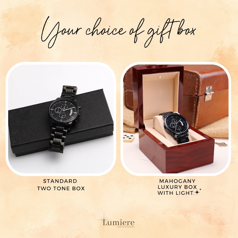 Handwritten Message, Engraved Watch, Engraved Watch for Men ...