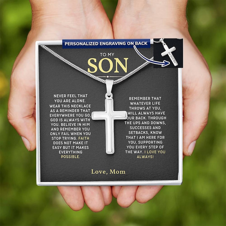 Gift for Son Personalized Gift From Mom Dad Religious Birthday Gift to ...