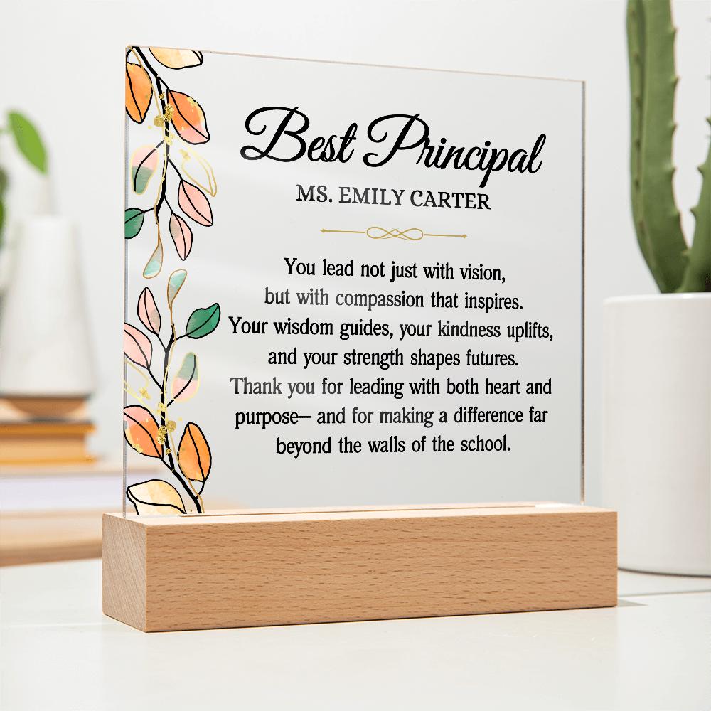 Principal Appreciation Gifts, Thank You Gift for School Principal, Best ...