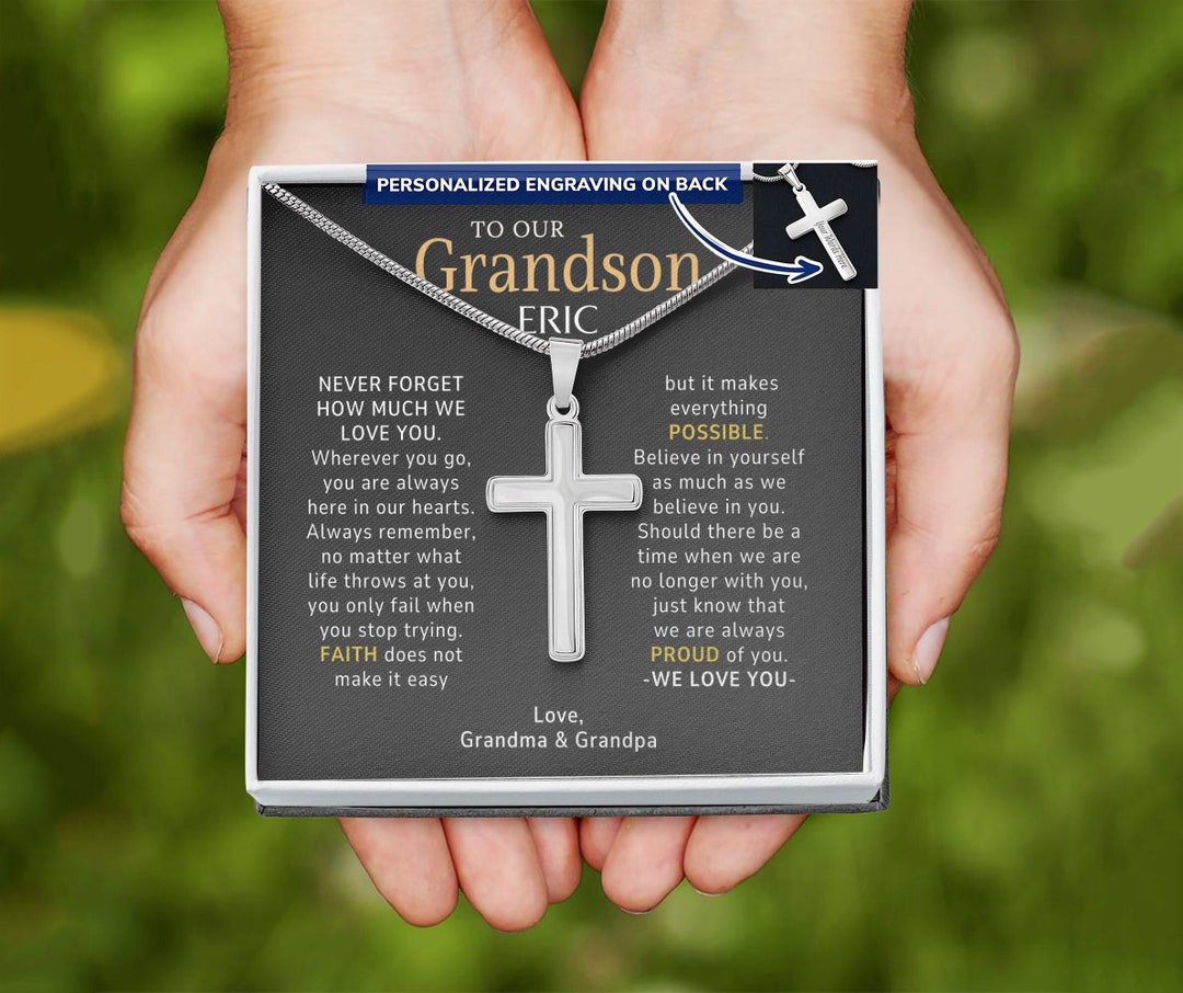 Personalized Gift for Grandson From Grandma Grandpa, Grandson Birthday ...