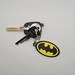 3D Printed Classic Batman Logo Keychain - Etsy