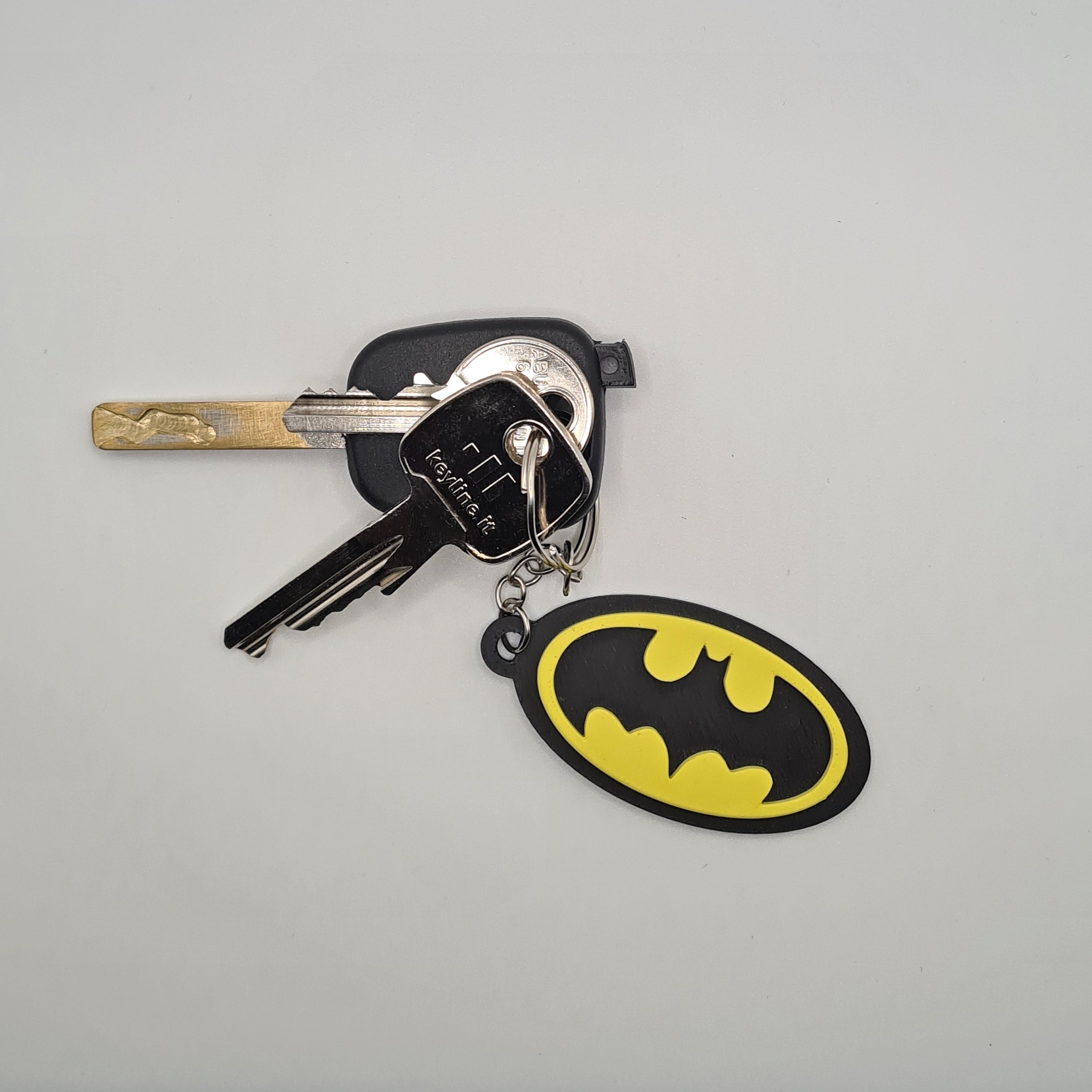 3D Printed Classic Batman Logo Keychain - Etsy