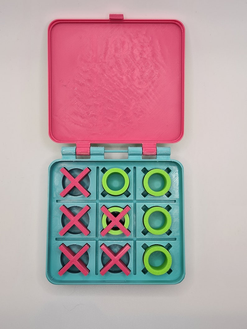 3D Printed Tic-tac-toe in a Box - Etsy