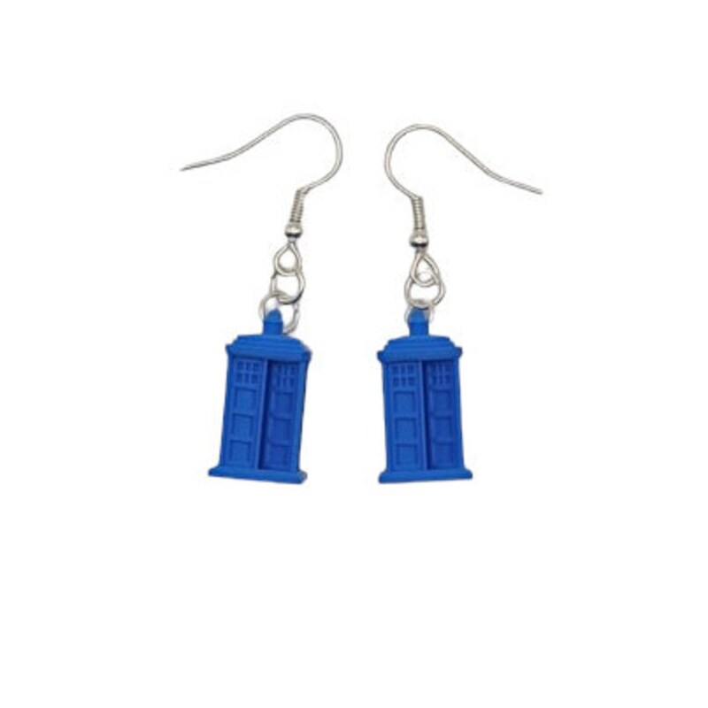 Tardis Earrings - Etsy